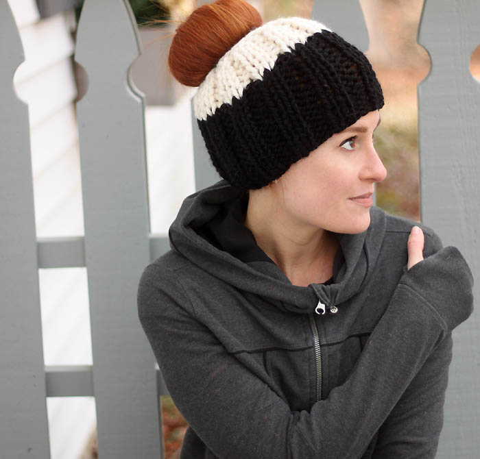 Bun Hat Knitting Pattern – Gina Michele Knitting