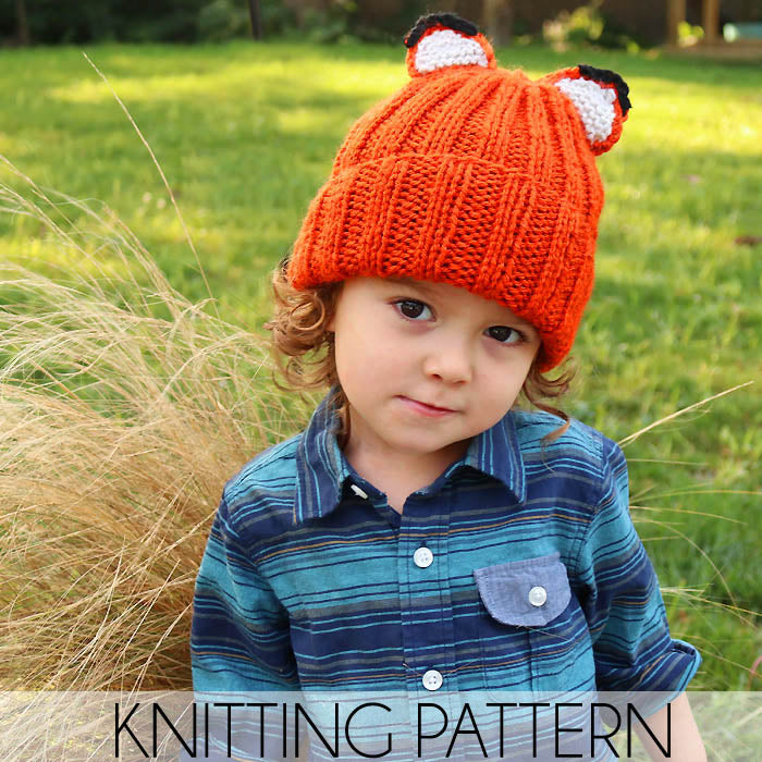 Fox Hat Knitting Pattern – Gina Michele Knitting