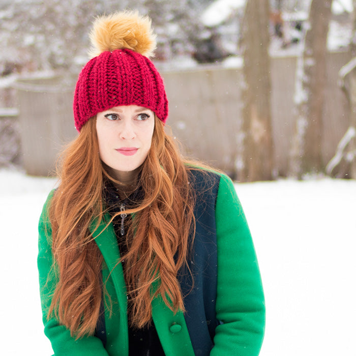 Thick & Quick Beanie Knitting Pattern – Gina Michele Knitting